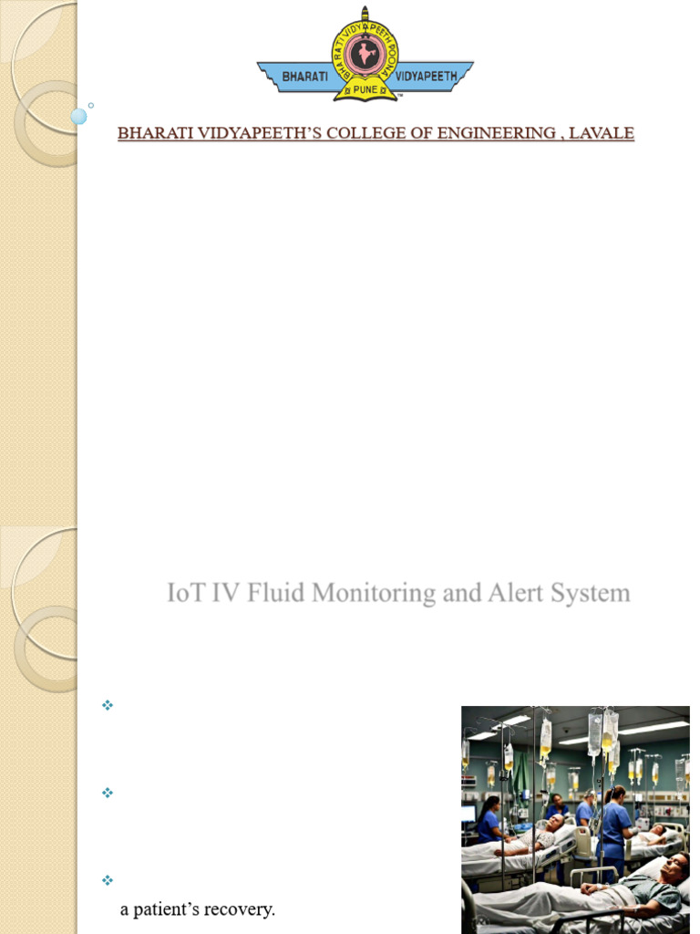 IoT IV Fluid Monitoring and Alert System Presentation | PDF