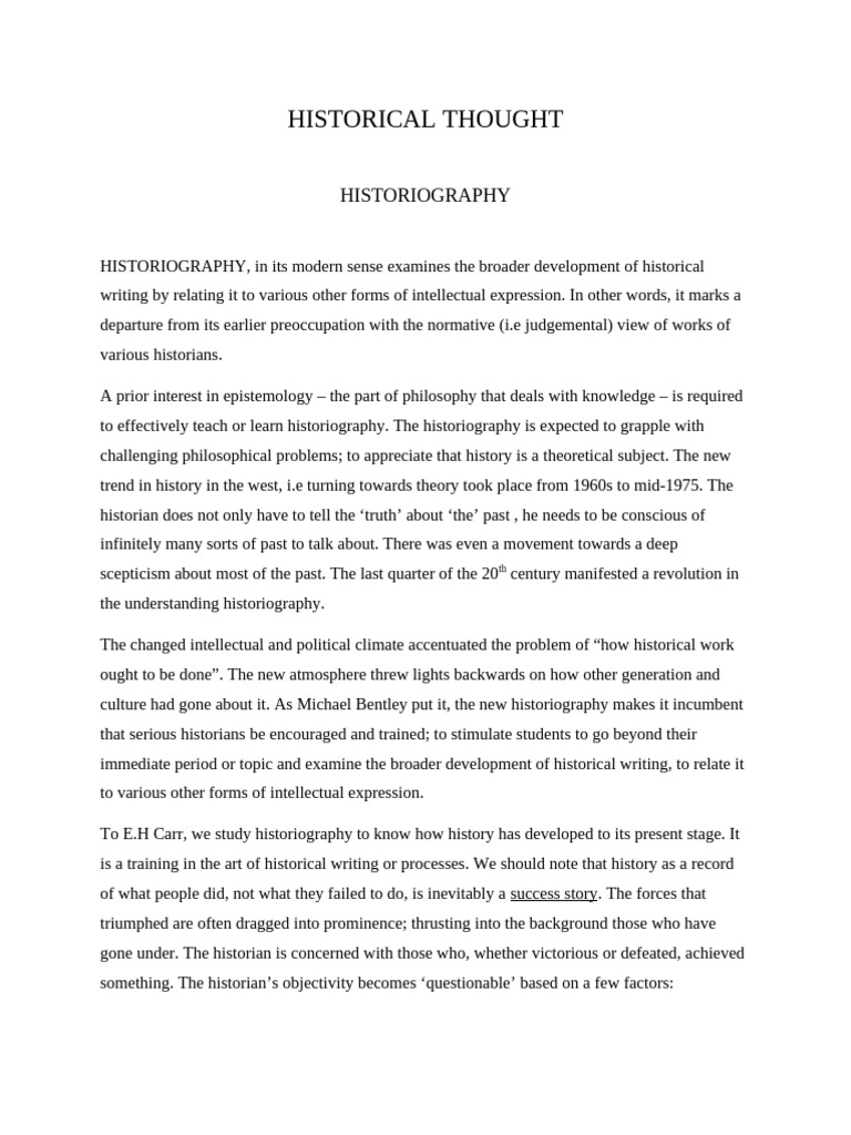 Historical Thought | PDF