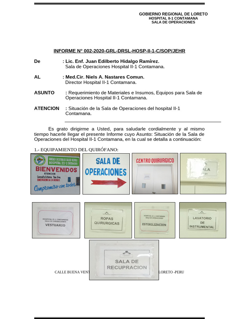 INFORMES - 2020 Actual Sop | PDF