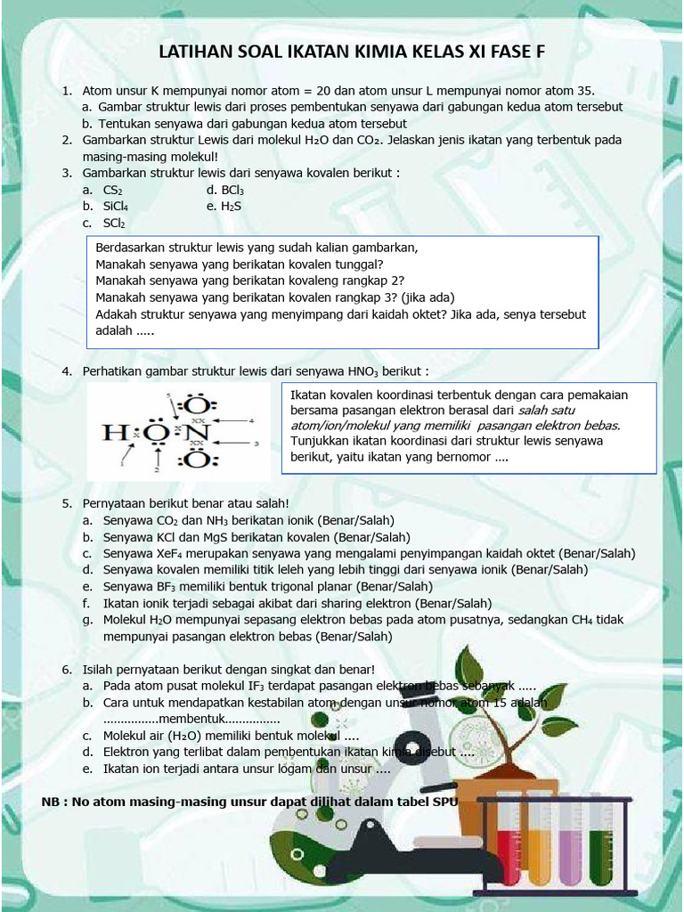 Latihan Soal Ikatan Kimia | PDF