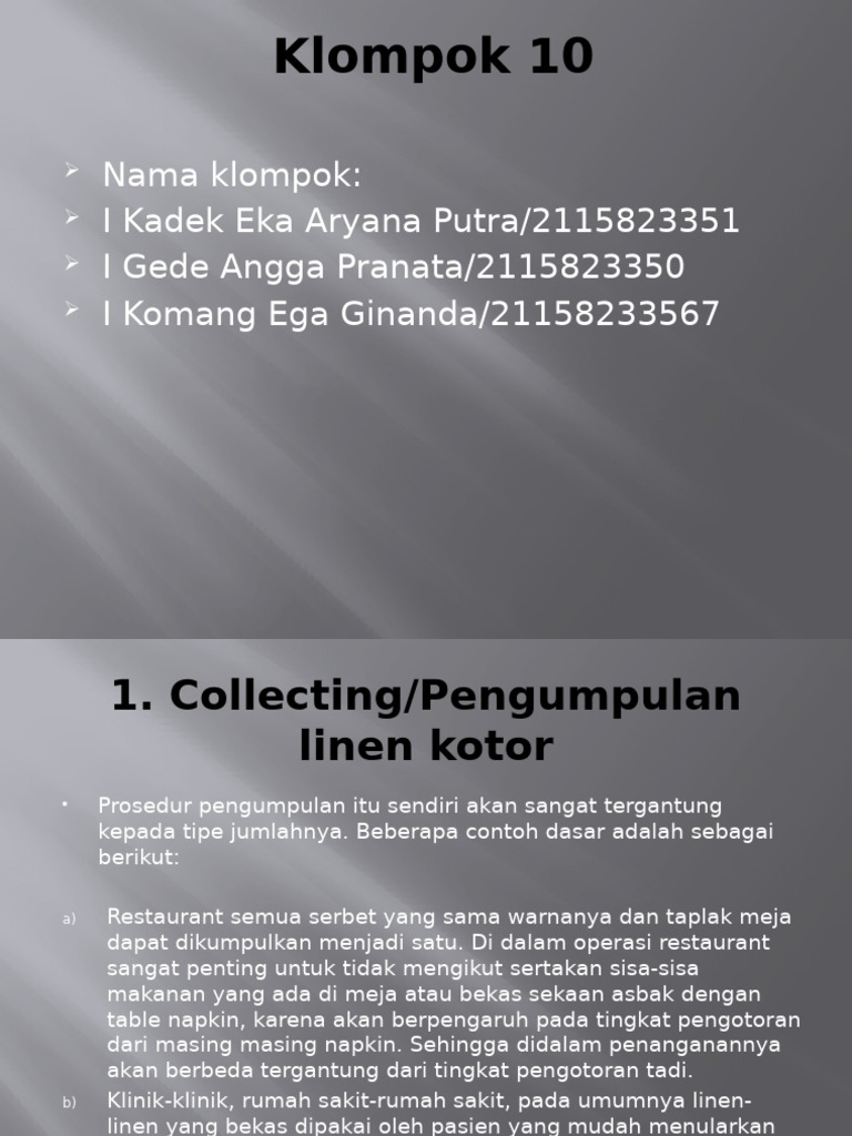 Tugas Klompok 10 Laundry | PDF