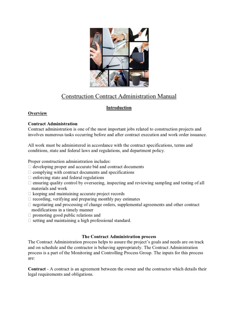 Contract Administration Assignment | PDF | General Contractor ...