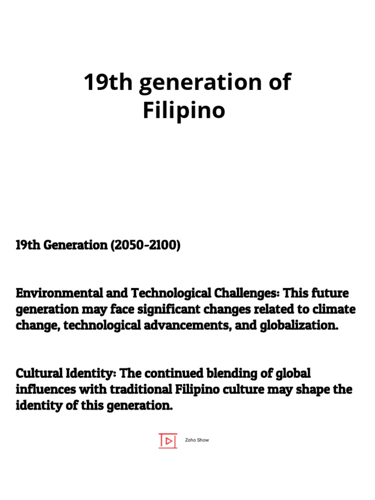 19th Generation of Filipino Ppt | PDF 19th Generation of Filipino Ppt | PDF