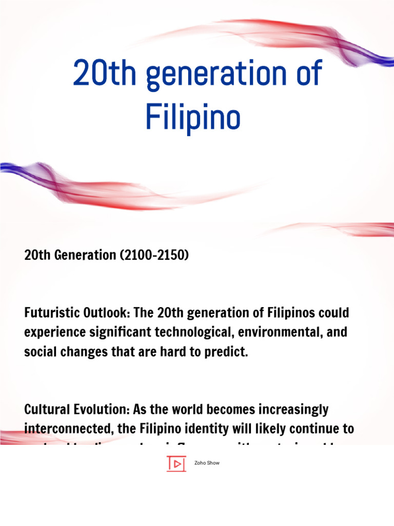 20th Generation of Filipino | PDF