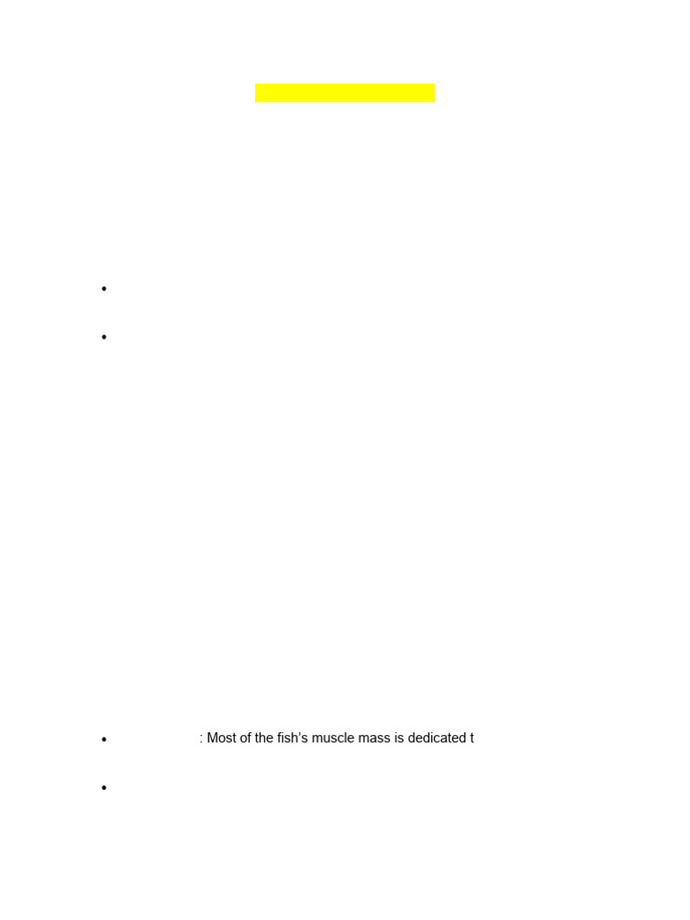 Muscular System of Fish | PDF