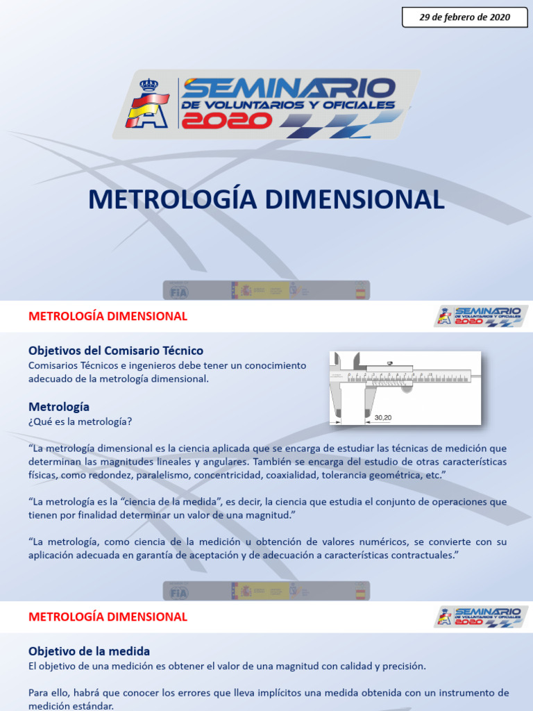 Metrologia Dimensional - Def | PDF