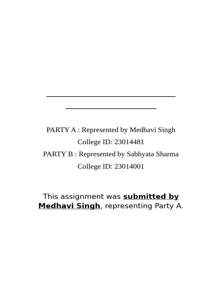 Contract Drafting Assignment-3 | PDF