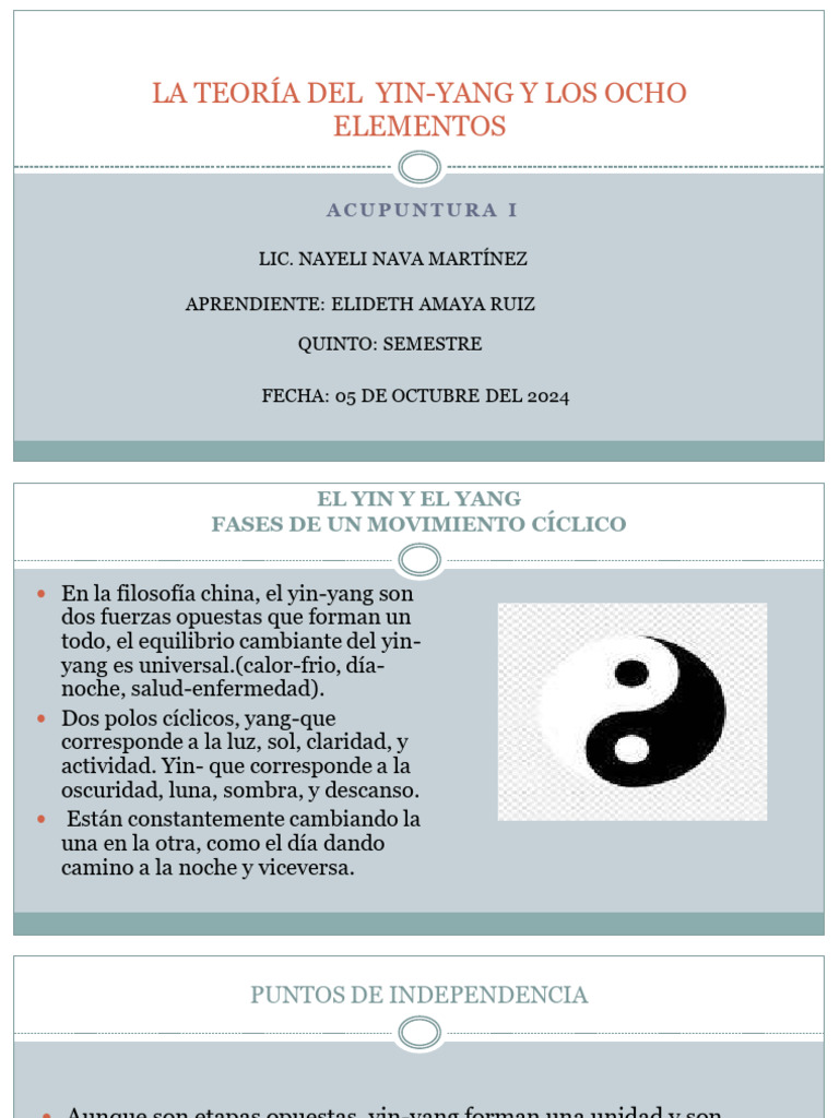 La Teoría Del Yin-Yang y Los Ocho Elementos - 080723 | PDF | Yin y yang | Filosofía