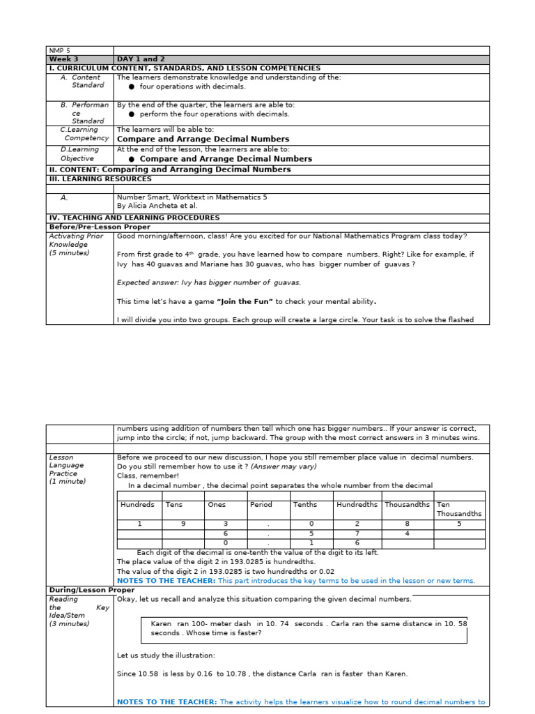 Grade 5q2w3 NMP | PDF