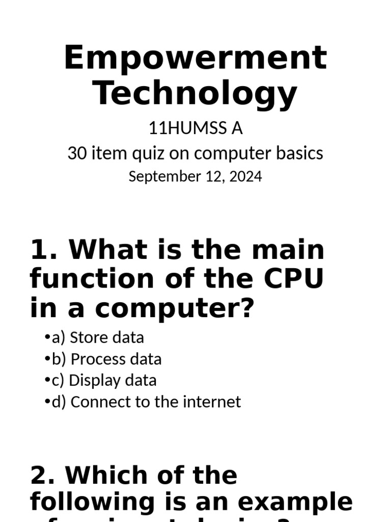 Week 7 Quiz 2 EmTech | PDF | Rgb Color Model | Computers