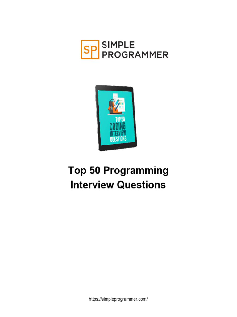 Top 50 Programming Interview Questions | PDF
