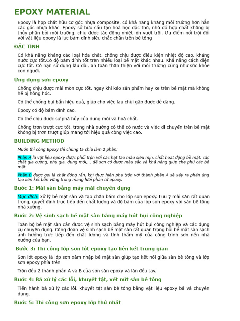 EPOXY MATERIAL | PDF