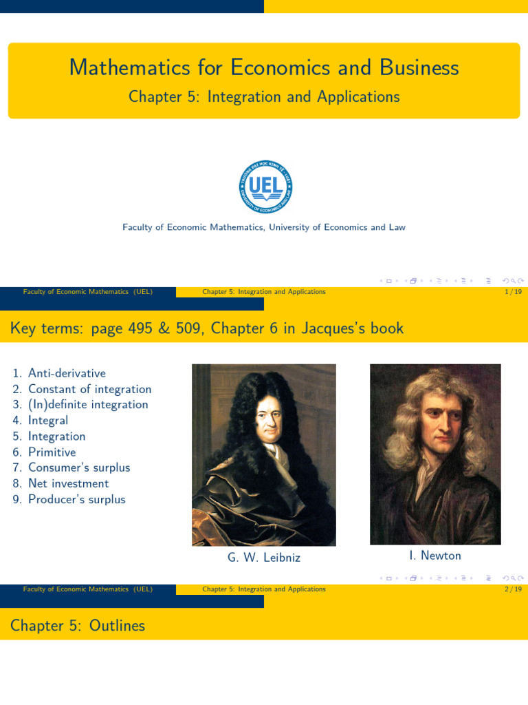 Chapter 5 - Integration | PDF