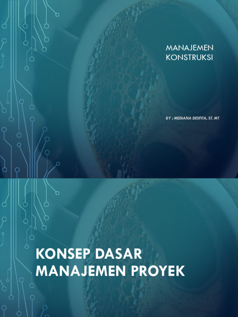 Konsep Dasar Manajemen Proyek | PDF | Seni