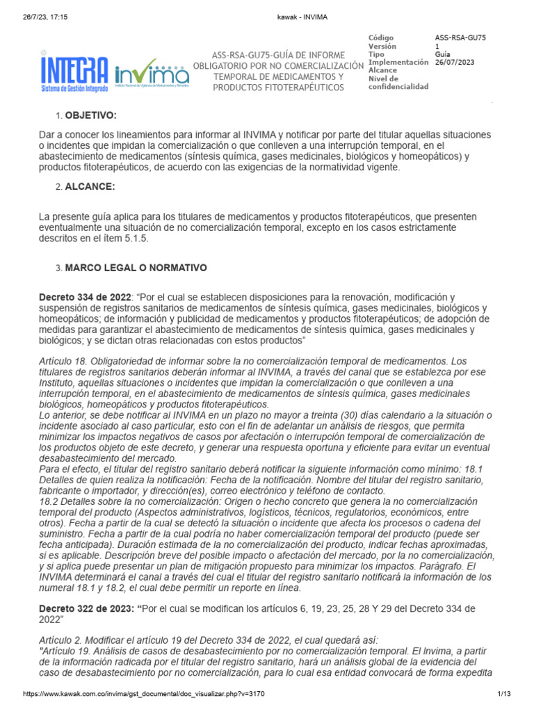 ASS-RSA-GU75 Guía No Comercialización | PDF