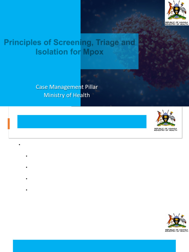 Module 2. Principles of Screening Isolation and Triage For Mpox | PDF ...