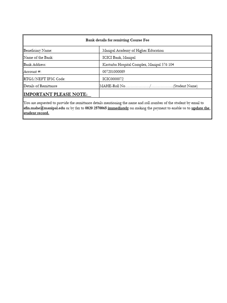 Icici Bank Account Details | PDF