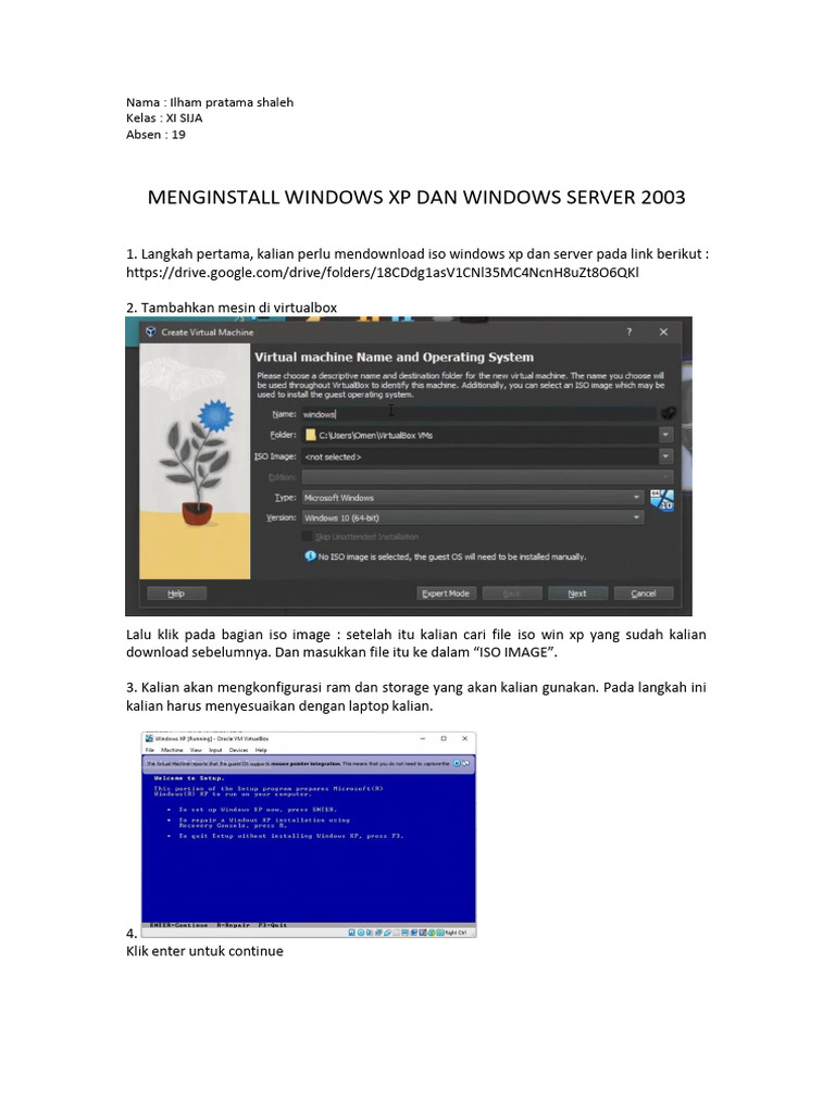Install Dan Konf Ip Win XP Server XP PDF | PDF