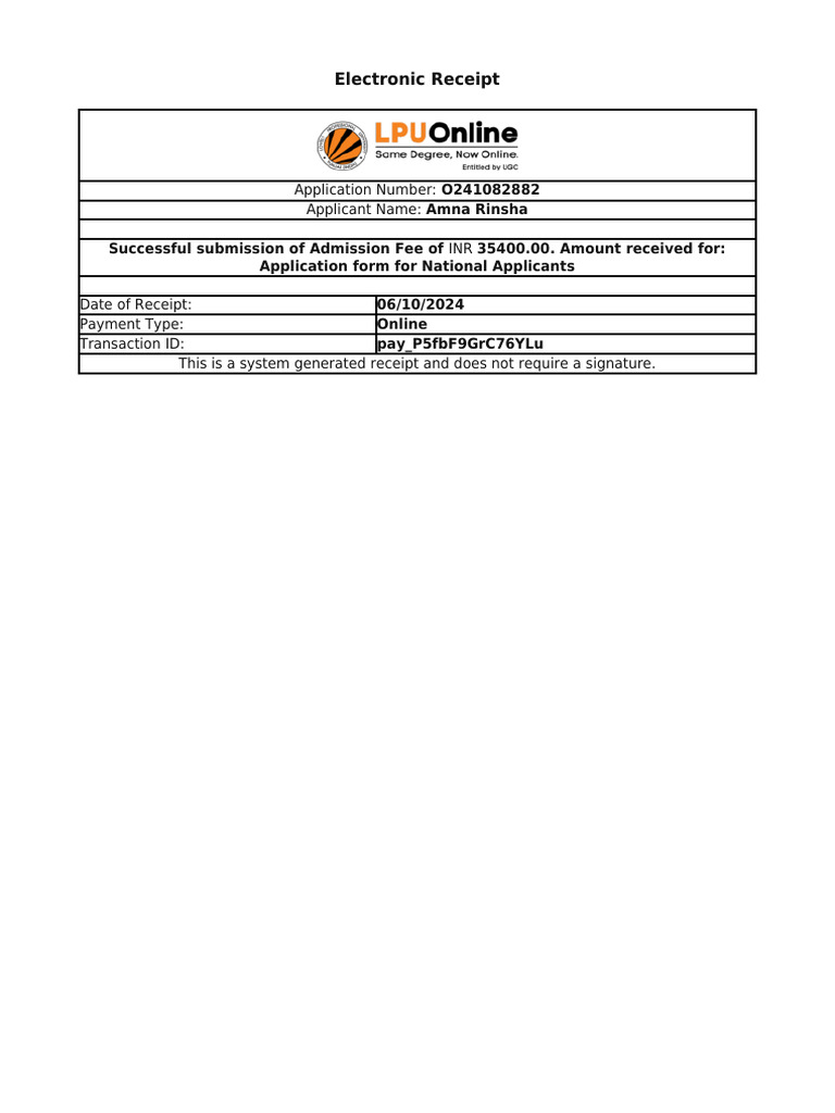 Ack O241082882 | PDF