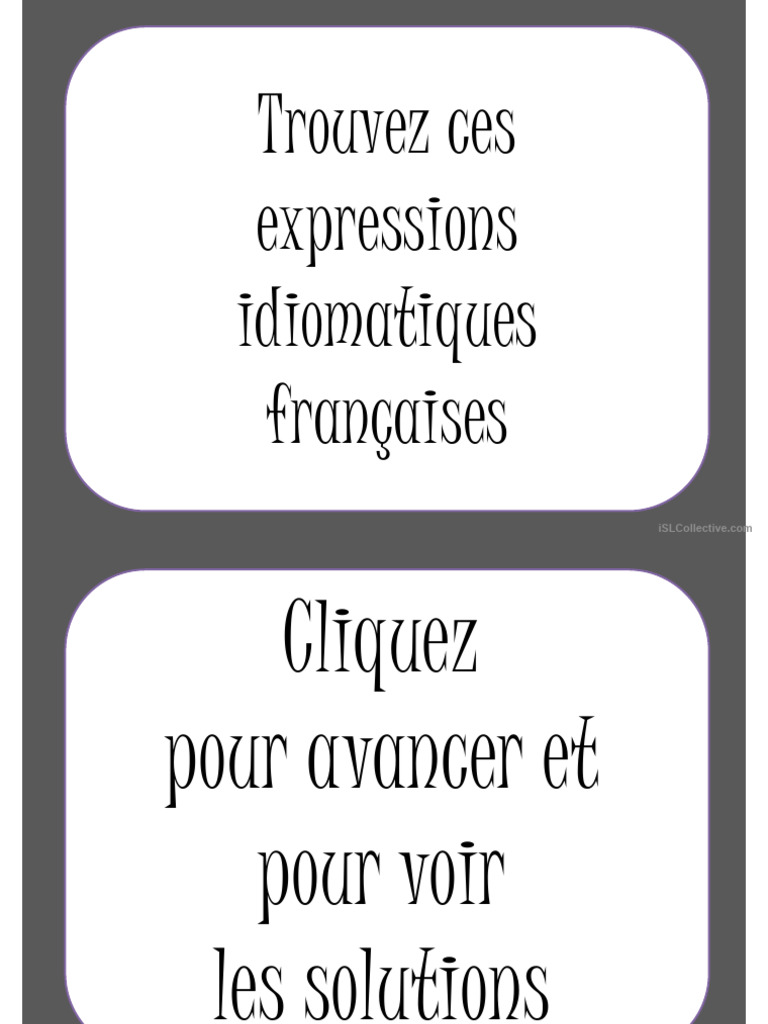 Expressions Idiomatiques | PDF