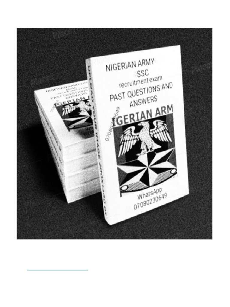 Army SSC Exam Past Questions and Answers | PDF