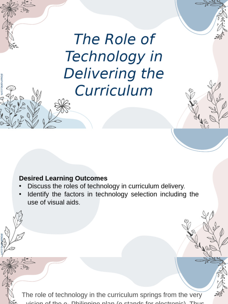 Group 12 - The Role of Technology in Delivering The Curriculum by Dugay ...