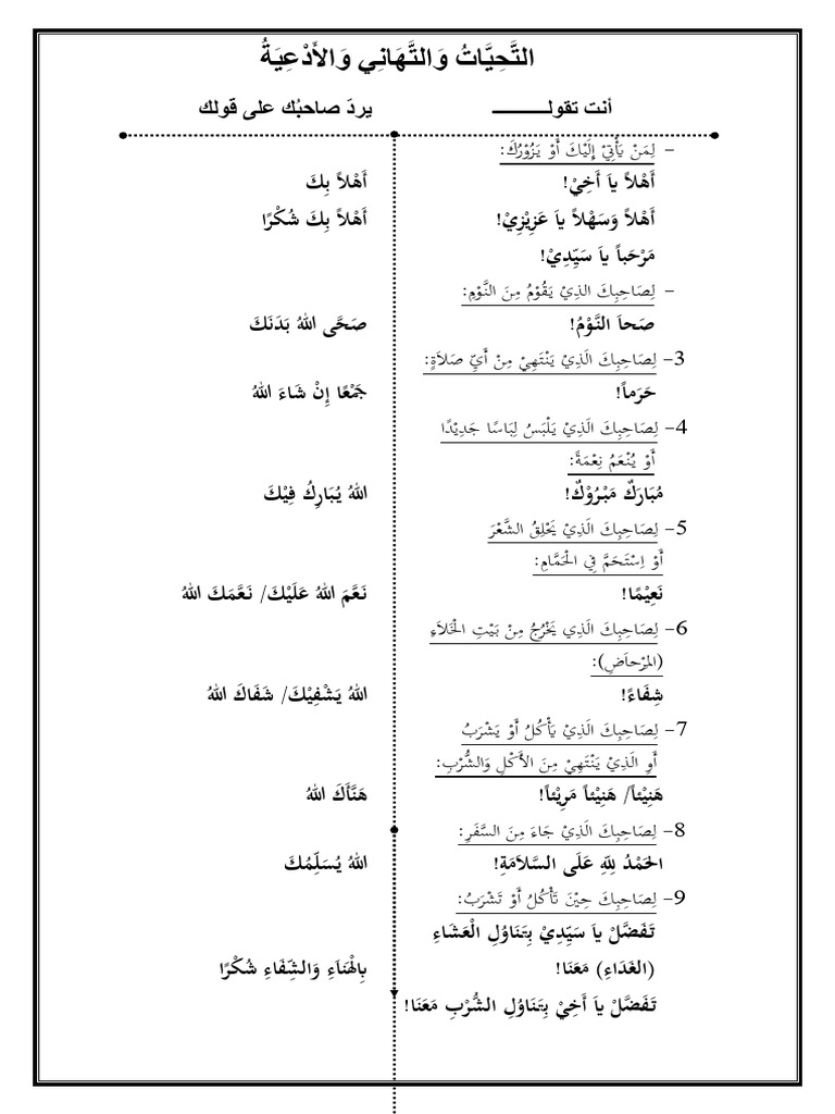 At Tahiyyat Wat Tahanni | PDF