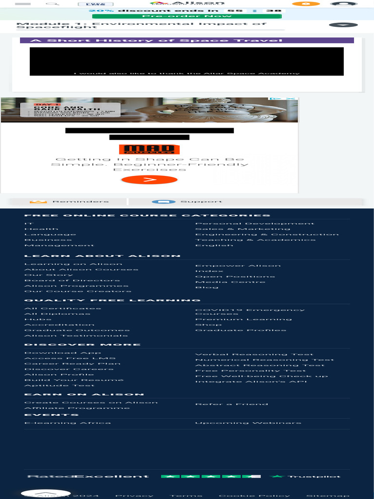 A Short History of Space Travel Alison | PDF