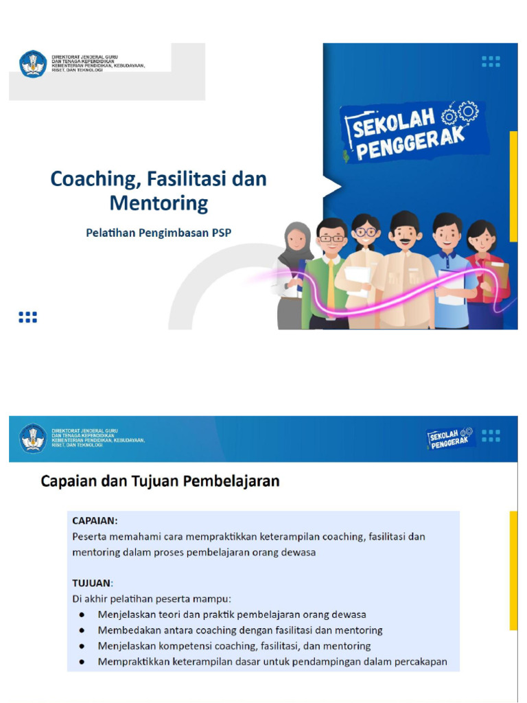 2-Materi POD-Cocahing-Mentoring-Fasilitasi | PDF