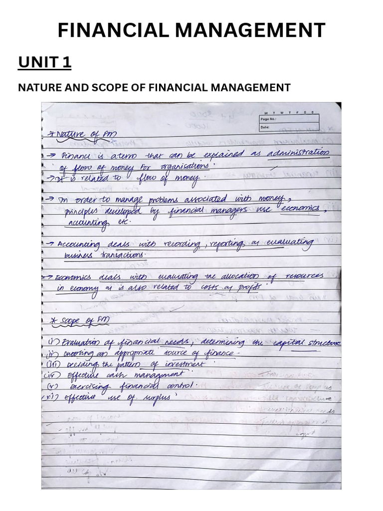 FINANCIAL MANAGEMENT | PDF