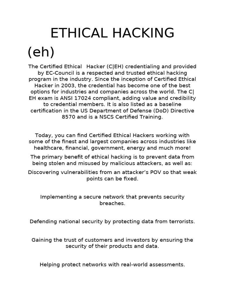 Ethical Hacking | PDF