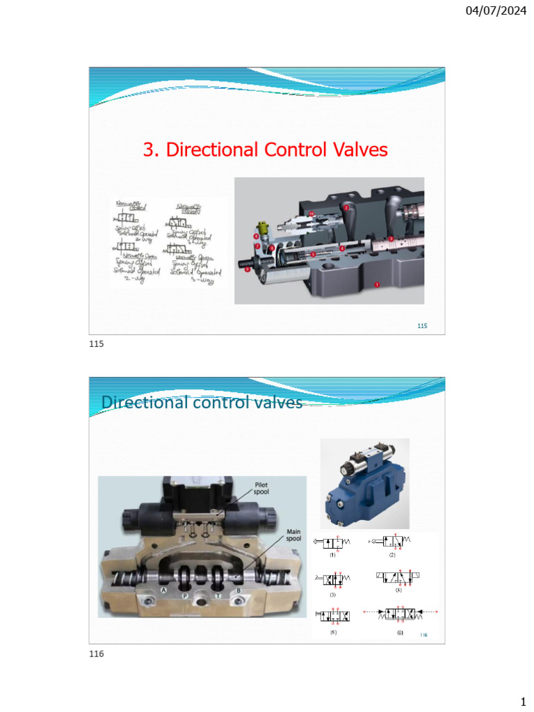 ME3001 - Part6 - Directional Control Valves | PDF