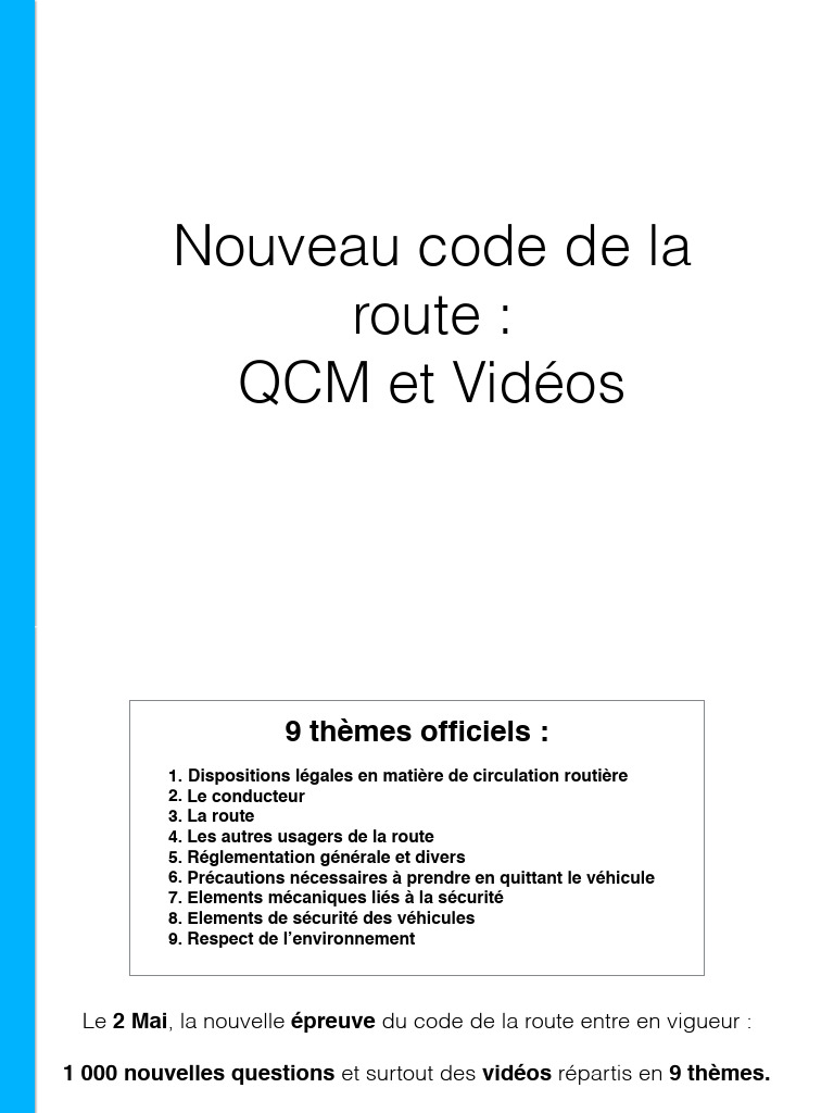 Presentation-du-nouveau-code-de-la-route | PDF Presentation-du-nouveau-code-de-la-route | PDF