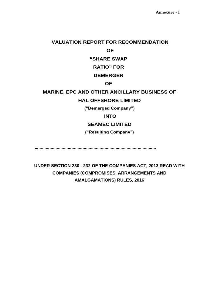 15 05 20222. Valuation Report | PDF