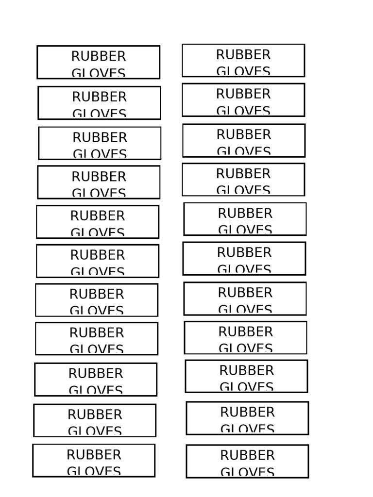 Rubber Gloves | PDF