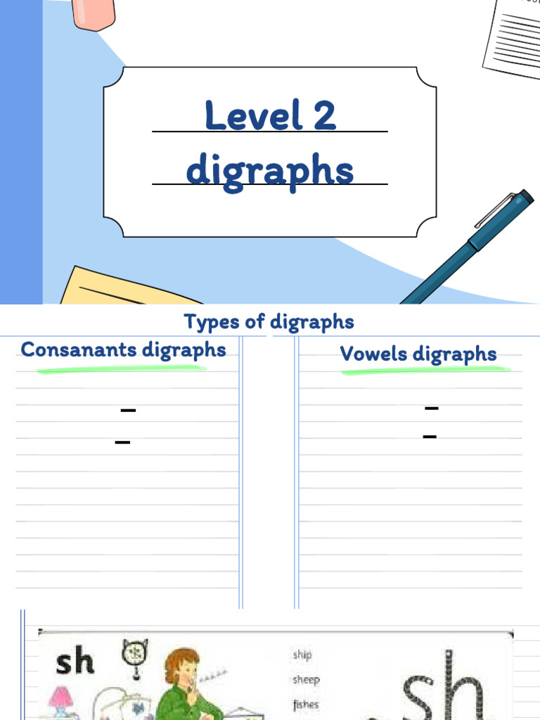 Level 2 Digraphs: By. TR/ Rawda Alyazeed | PDF