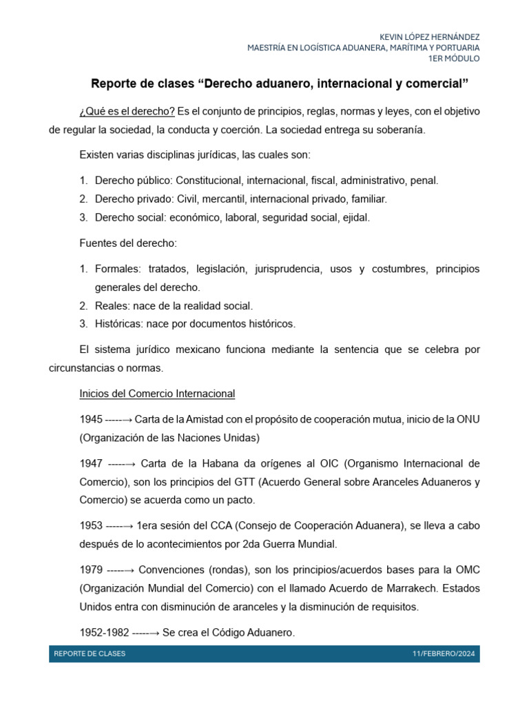 Reporte de Clases | PDF