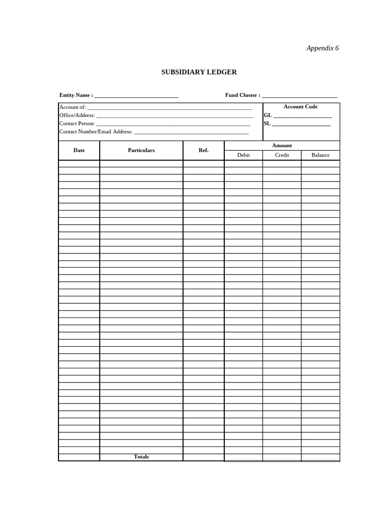 Appendix 6 SL Form | PDF