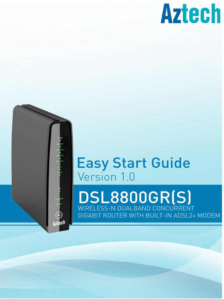 Silo - Tips - Easy-Start-Guide-Version-10-Dsl8800grs-Wireless-N ...