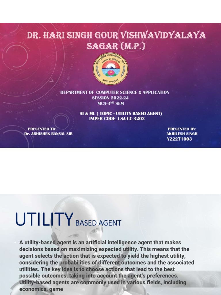 UTILITY BASED AGENT | PDF