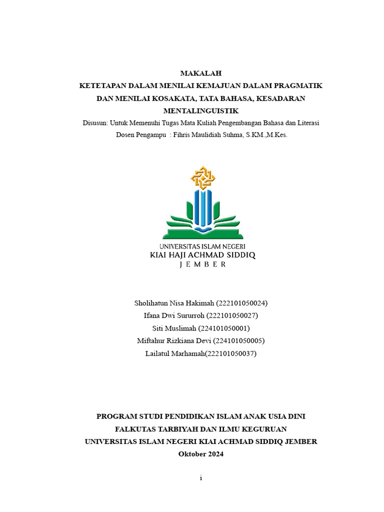 Makalah Kel 5 Bu Fhiris | PDF