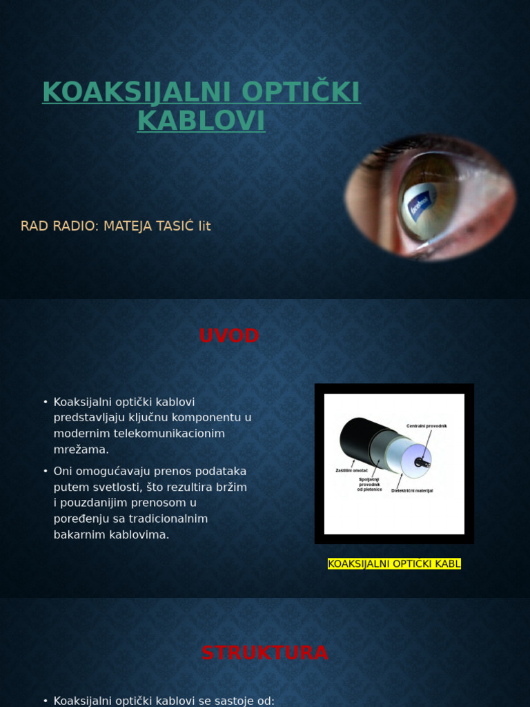 Koaksijalni Opticki Kablovi-1 | PDF