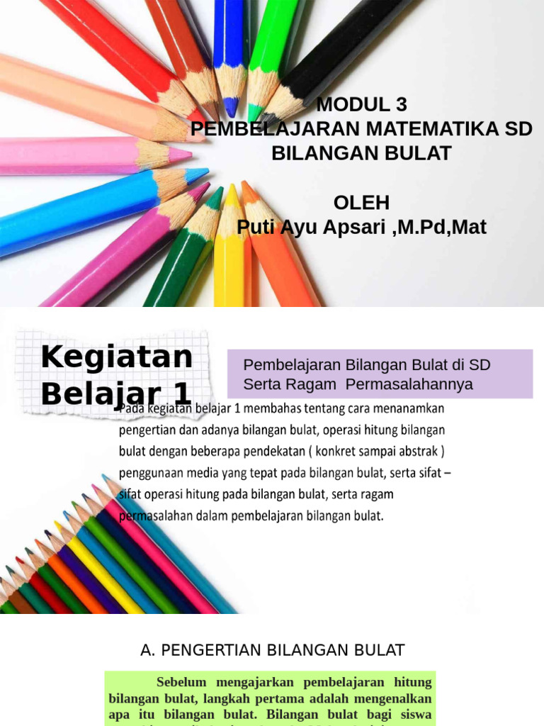 Modul 3 Pembelajaran Matematika SD KB 2 | PDF