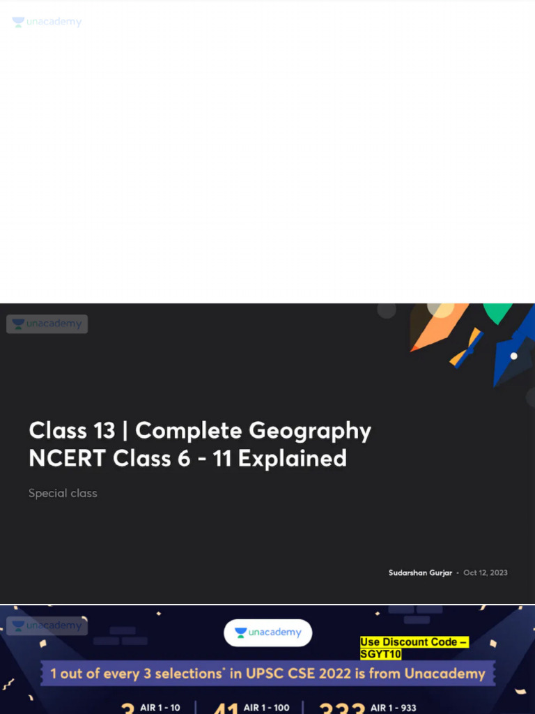 Class 13 Complete Geography NCERT Class 6 11 Explained With Anno | PDF