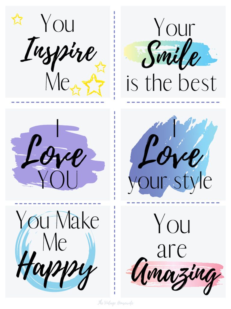 Compliment Cards 1 | PDF