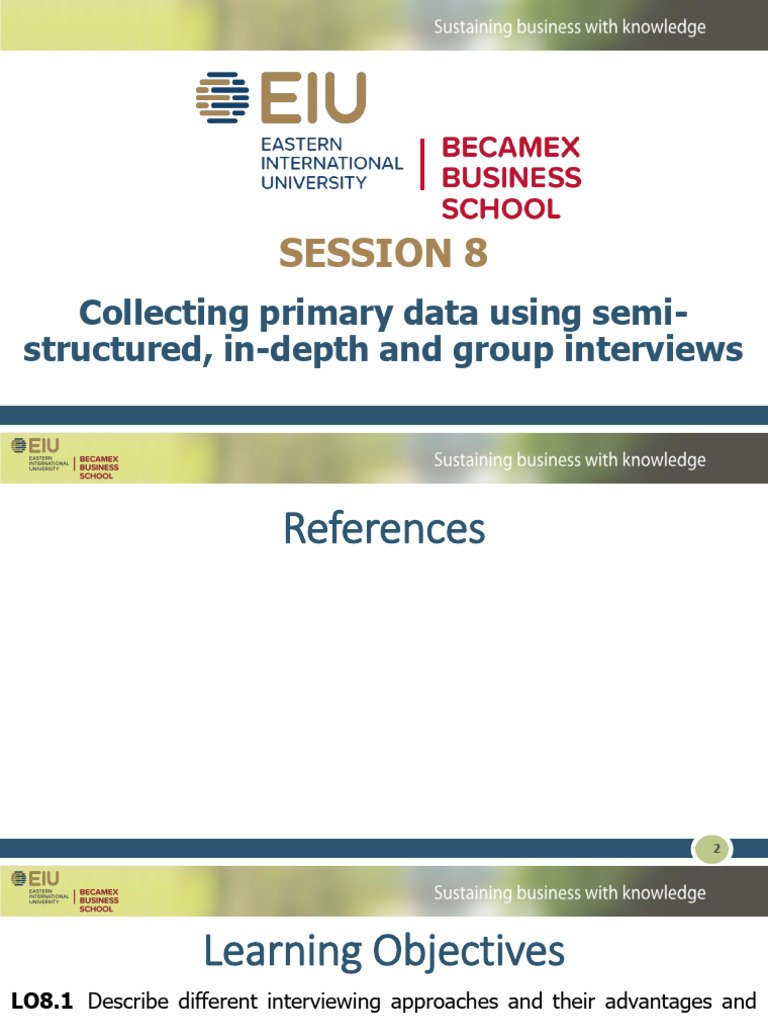 BUS 303 - Lecture 8 - Collecting Primary Data Using Semi-Structured, In ...