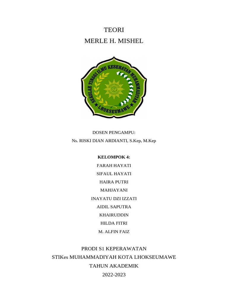 TEORI MERLE H.MISHEL | PDF
