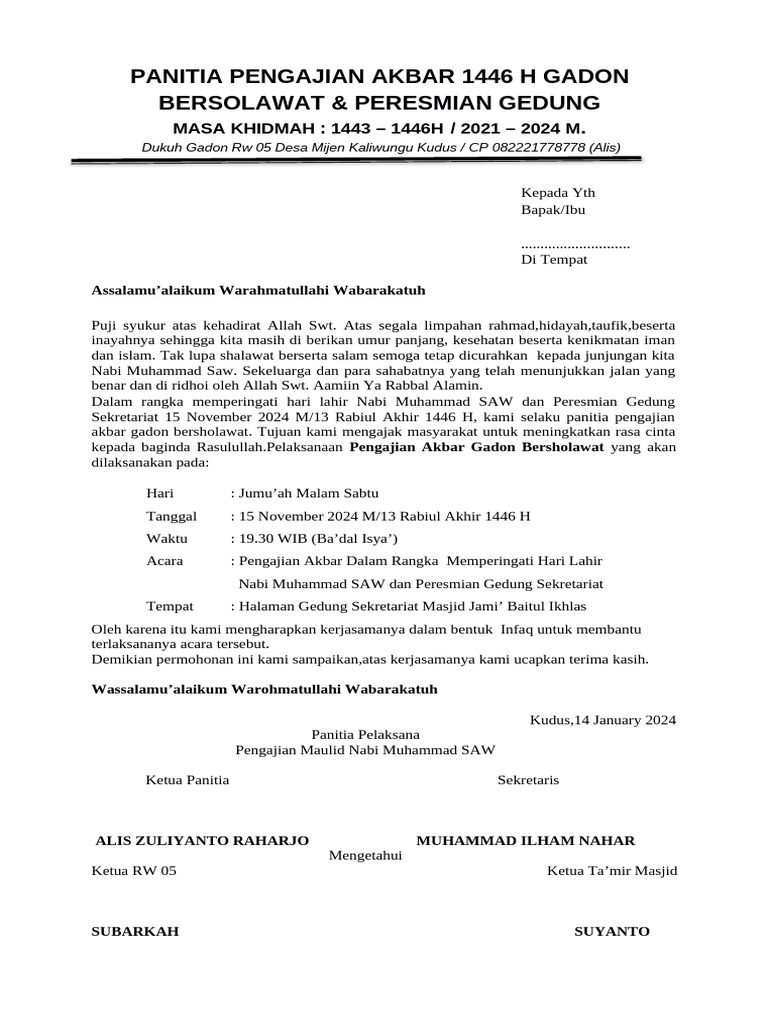 Proposal GN RT 01 2024 | PDF