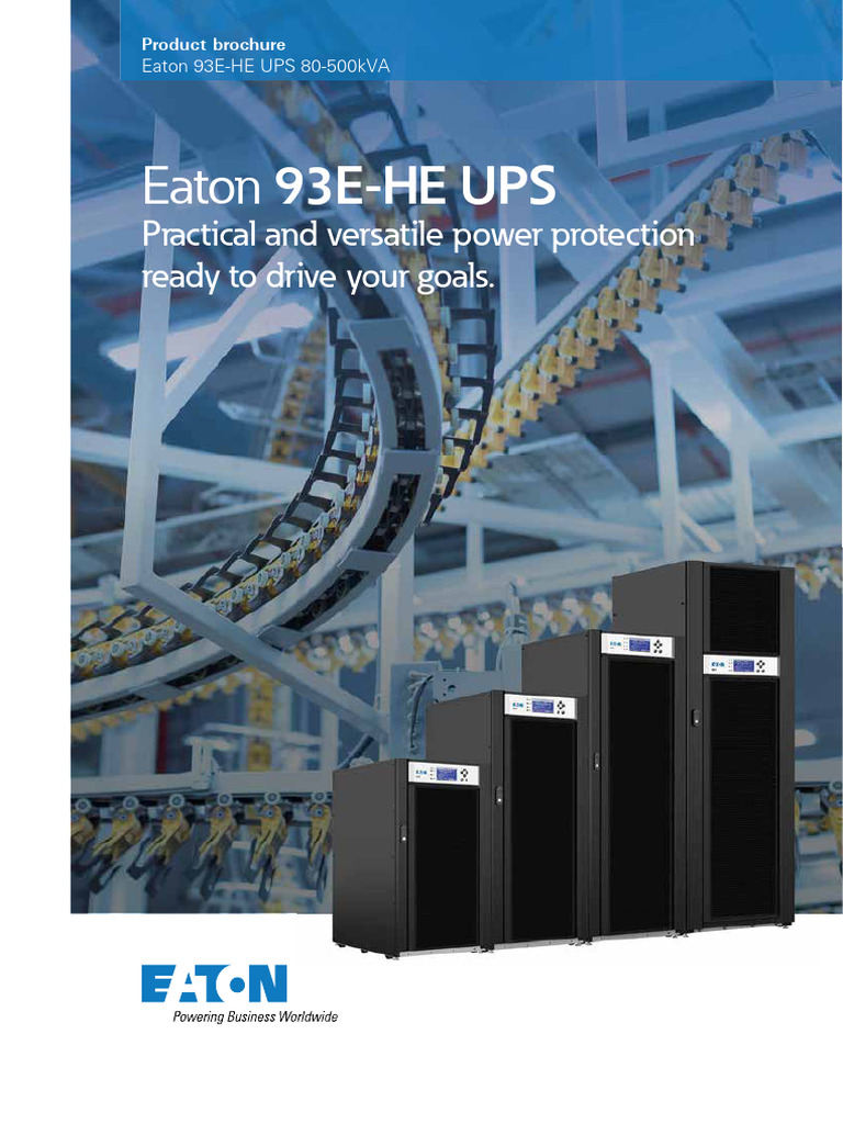 Eaton 93E-HE UPS 80-500kVA | PDF