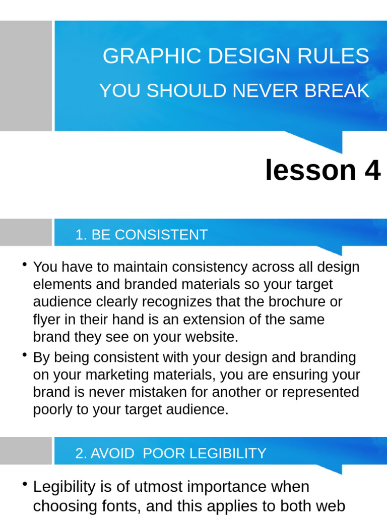 Graphic Design Rules | PDF